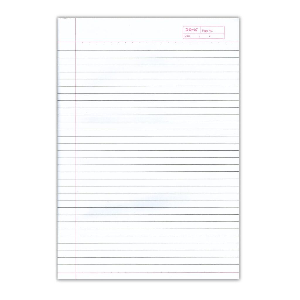 DOMS A4 Exercise Notebook – 240 Pages, Single Line Ruled – Aamantran Stores